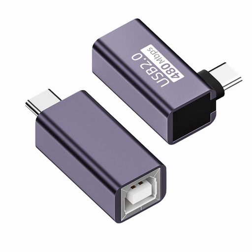 パッケージには2個のアダプターが含まれています。片面はUSB Bタイプのメス、もう一方の面はUSB BオスまたはAオスです。 密着した用途で USB タイプ B ケーブルを接続するために使用されます。プリンター スキャナー ハードディスク拡...