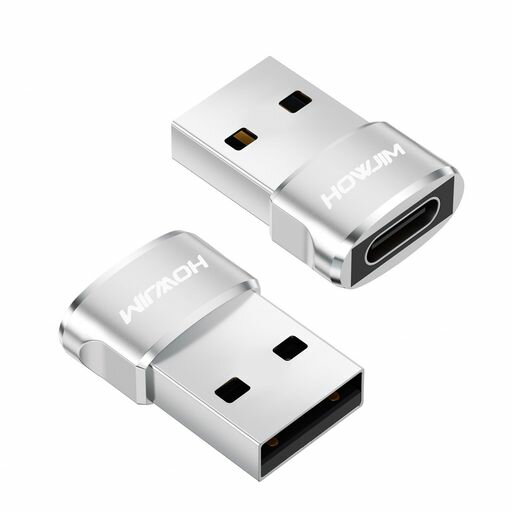 【急速充電】Type-C(メス)-USB2.0(オス)変換アダプタは出力電流5V2.1A、9V2.4A、15V20V3.1Aで、QuickCharge2.0テクノロジーに対応しており、スマートフォン、ハードドライブ、その他のUSB-Cデバイ...