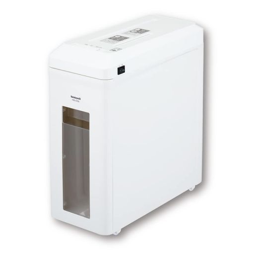 隙間に収まるスリムタイプ A4まとめて7枚細断 CD・カード細断対応 ステープラの針10号・11号そのまま細断OK