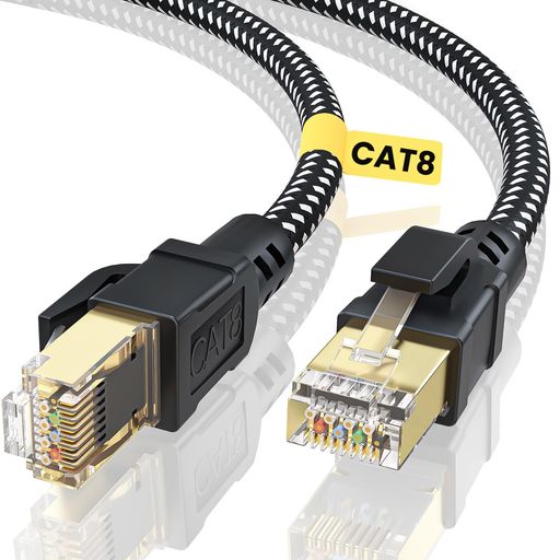 通信速度アップ: 有線lanケーブル カテゴリ8に準拠した高速LANケーブルで、次世代の40Gbps対応高速、2000MHz 伝送帯域幅のイーサネット環境を実現します。 従来のケーブルより優れたシールド保護、広い伝送帯域幅、データエラー防止...