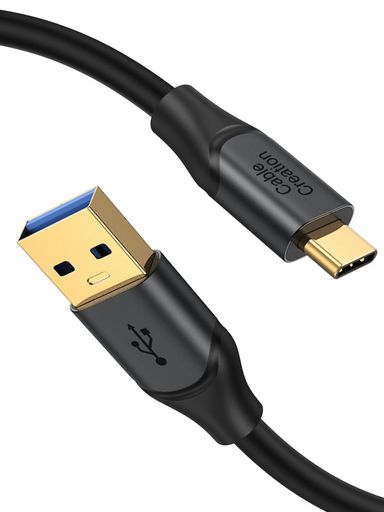 【USB3.210Gbpsデータ転送】本Gen2USB3.2Type-CtoType-Aケーブルは、最大10Gbpsの超高速データ転送をサポートしています。USBCSSDでHD映画や曲を数秒で転送できます。(注意:本ケーブルは2台のノートP...