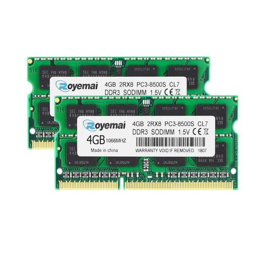 👉高度なチップ:4GB DDR3は、SK Hynix / Hynix IC /オリジナルの高品質メモリモジュールからのものです。PC3 1066 DDR3 8500 4GBx2RAM、バッファなし、デュアルランク、非ECC、...