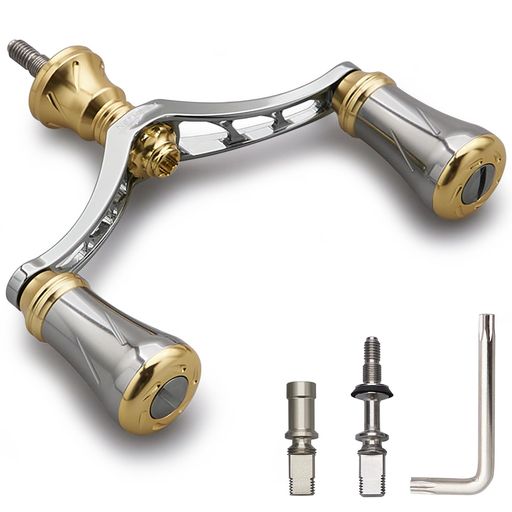 【特徴】80mm/95mm/98mmアルミ合金ハンドル。95mmハンドル+直径20mmノブ、80mm/98mmハンドル+直径19mm軽量6.8gノブ。 【サイズ】ハンドル軸心距離80mm/95mm/98mm、ノブ直径20mm/19mm【80...