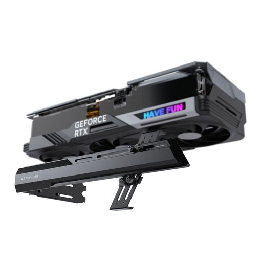 【174~280mmのグラボに対応したスライド式サポート構造】柔軟なスライド機構により、174mm〜280mmまでのさまざまな長さのグラフィックボード(グラボ)に対応。しっかりと固定できるグラボ支え構造で、VGAカードや大型GPUも安定して...