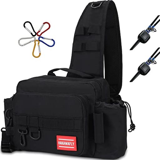 【2022年改良版シンプル2.0釣りバック5WAY式大活躍と最大3点ロッドを付ける】お客様の声に応じる改善point3:1竿受け3cmまで、2メインポケット高さを2cm拡大、3ウエストベルトが脱着可能に。5WAY式、フィッシングバッグ・ショ...