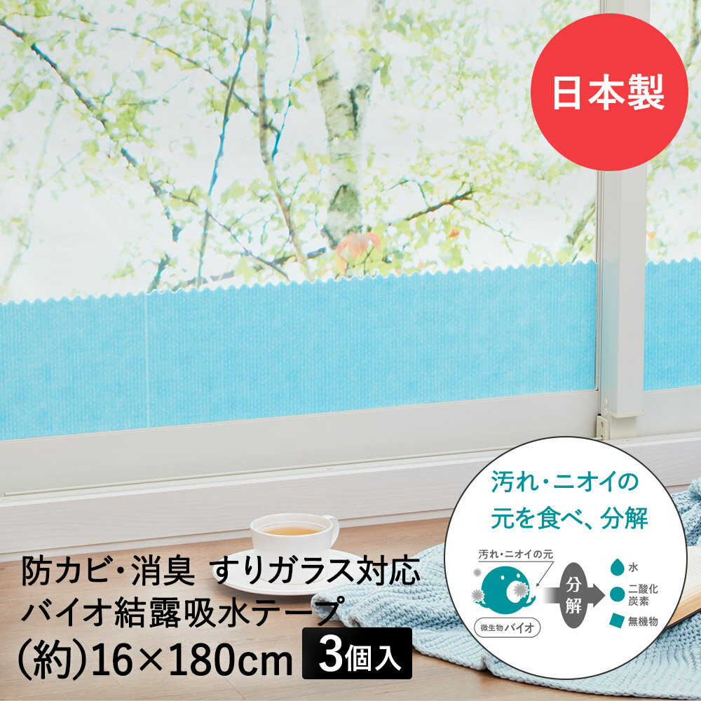【商品について】 窓辺の防カビ＋消臭、波型カットで結露もしっかりキャッチ。バイオが汚れ・においの元を食べ、分解。新たなカビの繁殖を抑え、カビやにおいの発生を防ぎます。化学薬品不使用、人にも環境にもやさしい、自然由来の成分を使っています。■規...