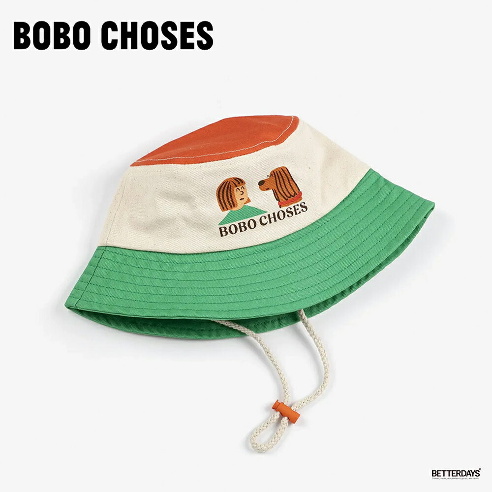 商品について 可愛らしい犬と女の子のモチーフがプリントされたBOBO CHOSESのバケットハットです。 顎紐つきでお子様も安心して被れます。 原産国 中国 素材 100% Recycled Cotton サイズ HEAD 48cm HEA...