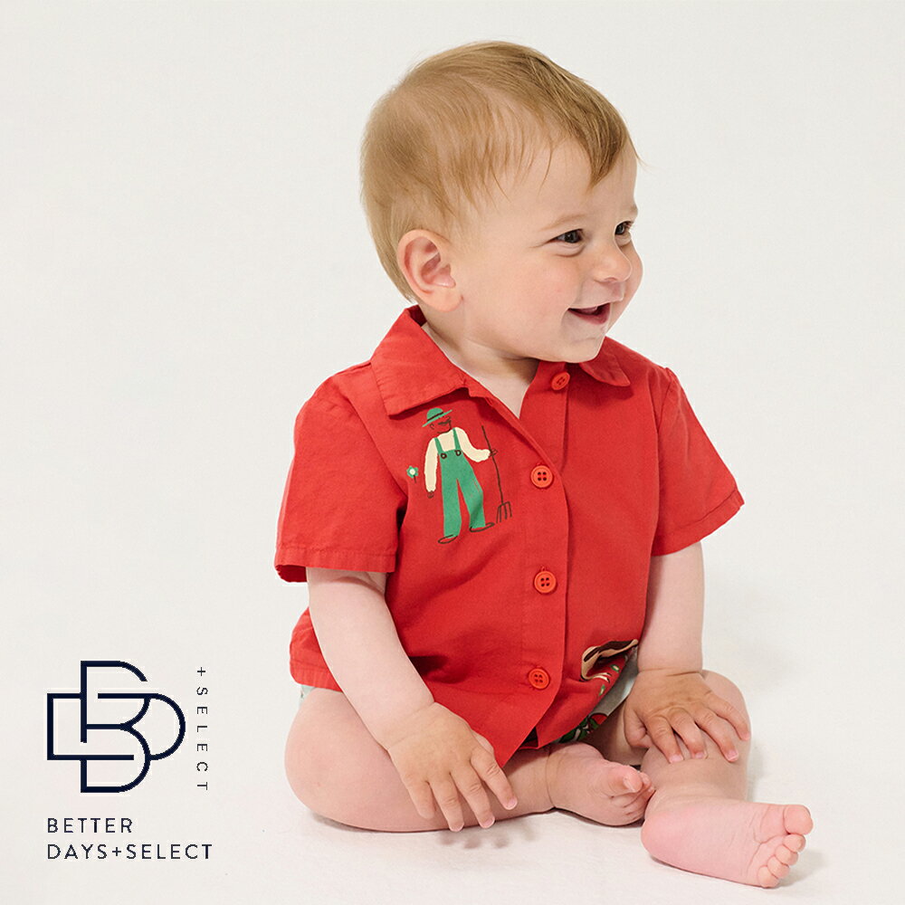 商品について 農場をイメージした絵が特徴的なシャツです。 オーガニックコットンが使われており、 着心地にもこだわっています。 原産国 スペイン 素材 オーガニックコットン:100% サイズ 12MONTHS(80cm) 18MONTHS(8...