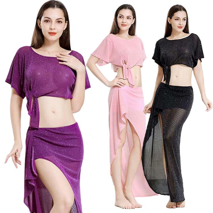 BorderColor="#FFFFFF"> 商品 ダンス衣装 セット 内容 トップス1点+スカート1点 素材 ポリエステル サイズ M 着丈31cm ウエスト65-100cm スカート丈95cm L 着丈32cm ウエスト70-116cm...