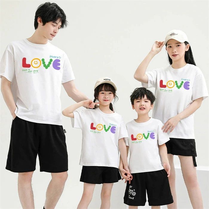 全9色！親子 ペアルック tシャツ ペア 夏服 親子コーデ 赤ちゃん 親子ペアtシャツ 半袖 コーデ 夏 家族 お揃い tシャツ ブランド 大人 子供 お揃い 3人 親子 おそろい プレゼント 男の子 可愛い 女の子 キッズ ママ パパ 母...