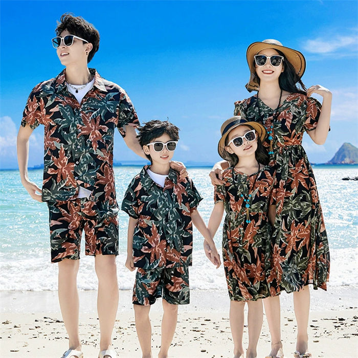 親子 ペアルック 親子ペア アロハシャツ 夏 ママ 女の子 ワンピース パパ 男の子 子供 シャツ ショートパンツ 上下 セットアップ 親子コーデ 家族 親子お揃い サンドレス リゾート 海 ビーチ お揃い 親子ペアルック ワンピース 出産...