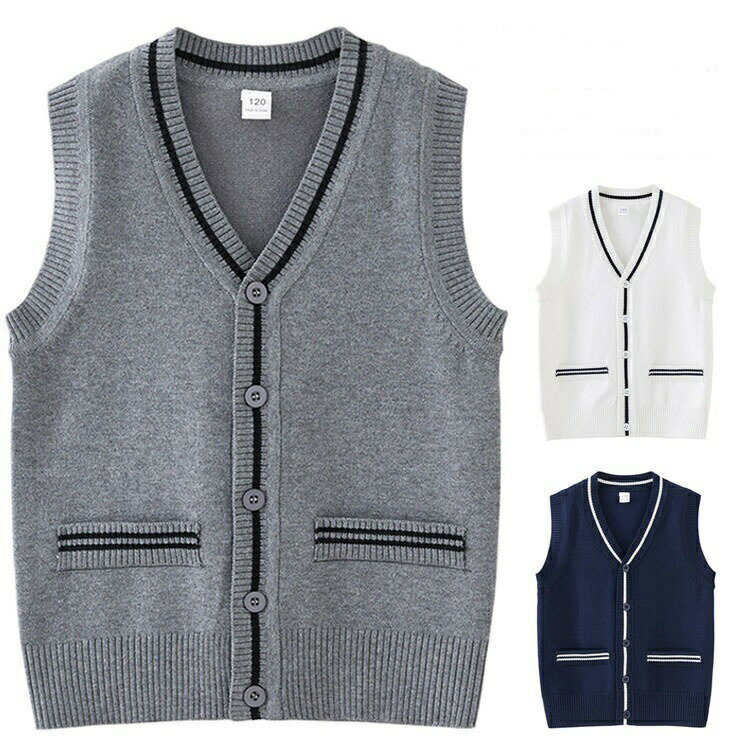 商品説明商品名子供用Vネックニットベストです。上質な素材で作れ、型崩れしにくく、肌触りもいいです。デザインこのスクールセーターはVネックのデザインで、インナーのシャツの襟がきれいに見えます。ブラウスや制服とも相性抜群します。学生の制服の下に...