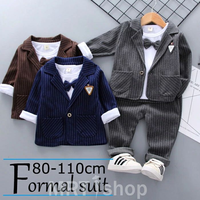 商品名コード 123-formal026 説明 カッコ可愛いキッズフォーマル 紳士風フォーマルスーツ！！ 材質&nbsp; ポリエステル　綿 サイズ&仕様&nbsp; 80-90-100-110CM カラー &nbsp; グレー、ネイビー、...