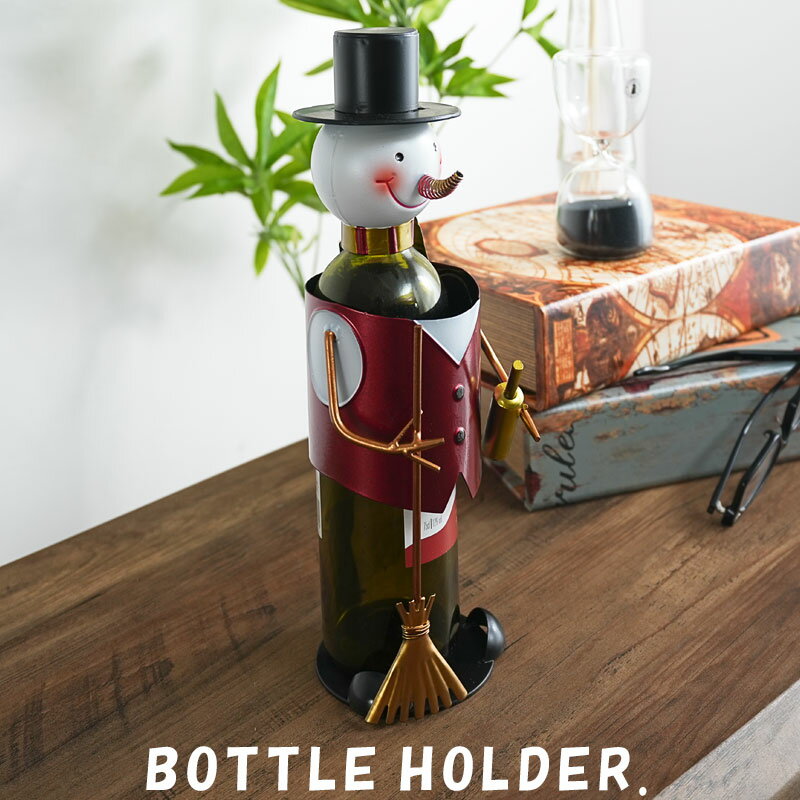 商品説明 サイズ ・幅11 奥行12 高さ36cm 材質 ・ブリキ（金属製） カラー ・写真参照 特徴 ・何気ないボトルをおしゃれに彩るボトルホルダーです。 ・ボトルの大きさや形状により装着出来ない物もございます。 備考 ・【送料無料】（一...