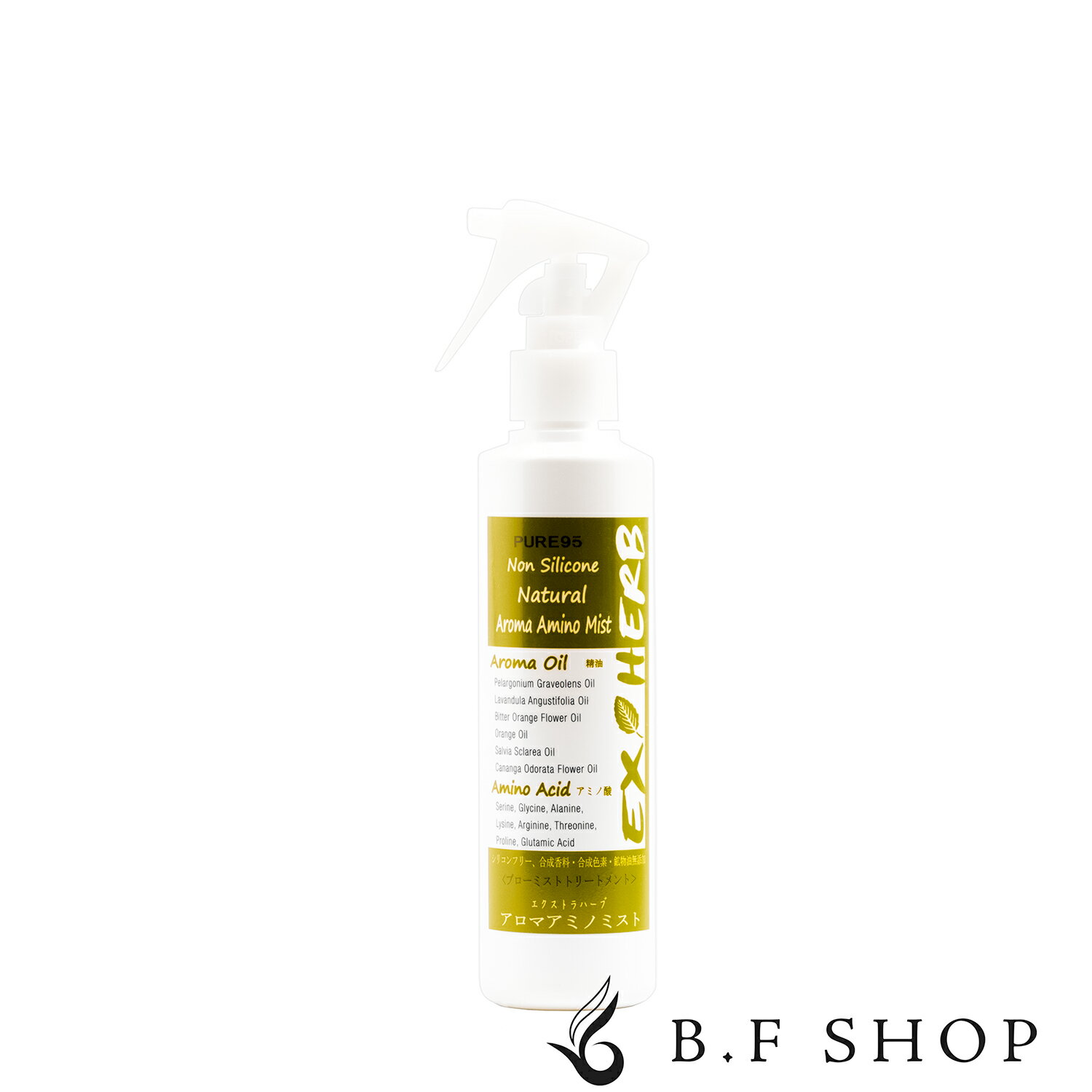 商品情報 商品名 EXハーブアロマアミノミスト 商品の説明 ＜商品説明＞ スタイリングやブロー前にシュシュっと髪全体に塗 するだけで髪の成分と同じアミノ酸と天然ハーブ ・アロマ成分が髪に浸透し、しなやかでうるおいのあrる髪に整え、パサつきや...