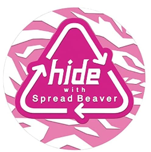 hide The 23rd Memorial 特別企画展 PSYCHOVISION hide MUSEUM Since 2000の公式グッズ、hide with Spread Beaverのロゴがデザインされたラバーコースターです。透け方の...