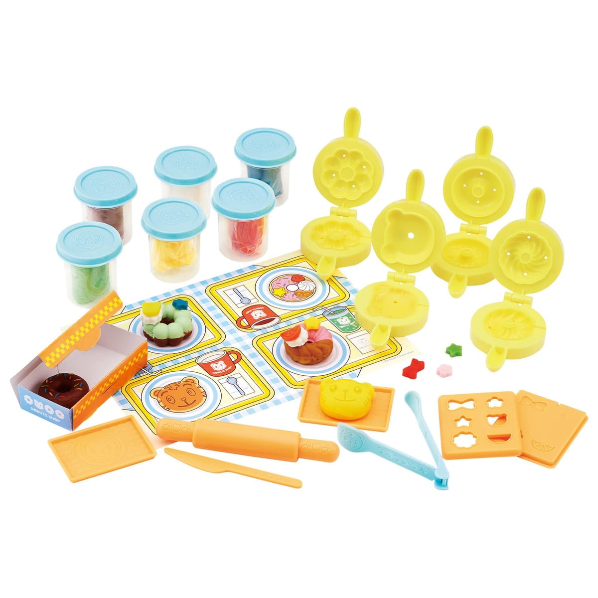 （C）Benesse Corporation / しまじろう電池：不要対象年齢：3才～しまじろうの『まなびぐんぐんあっぷ』シリーズより、指先知育が育める「はさんでぎゅっ！指先知育！ねんどドーナツやさん」が登場！