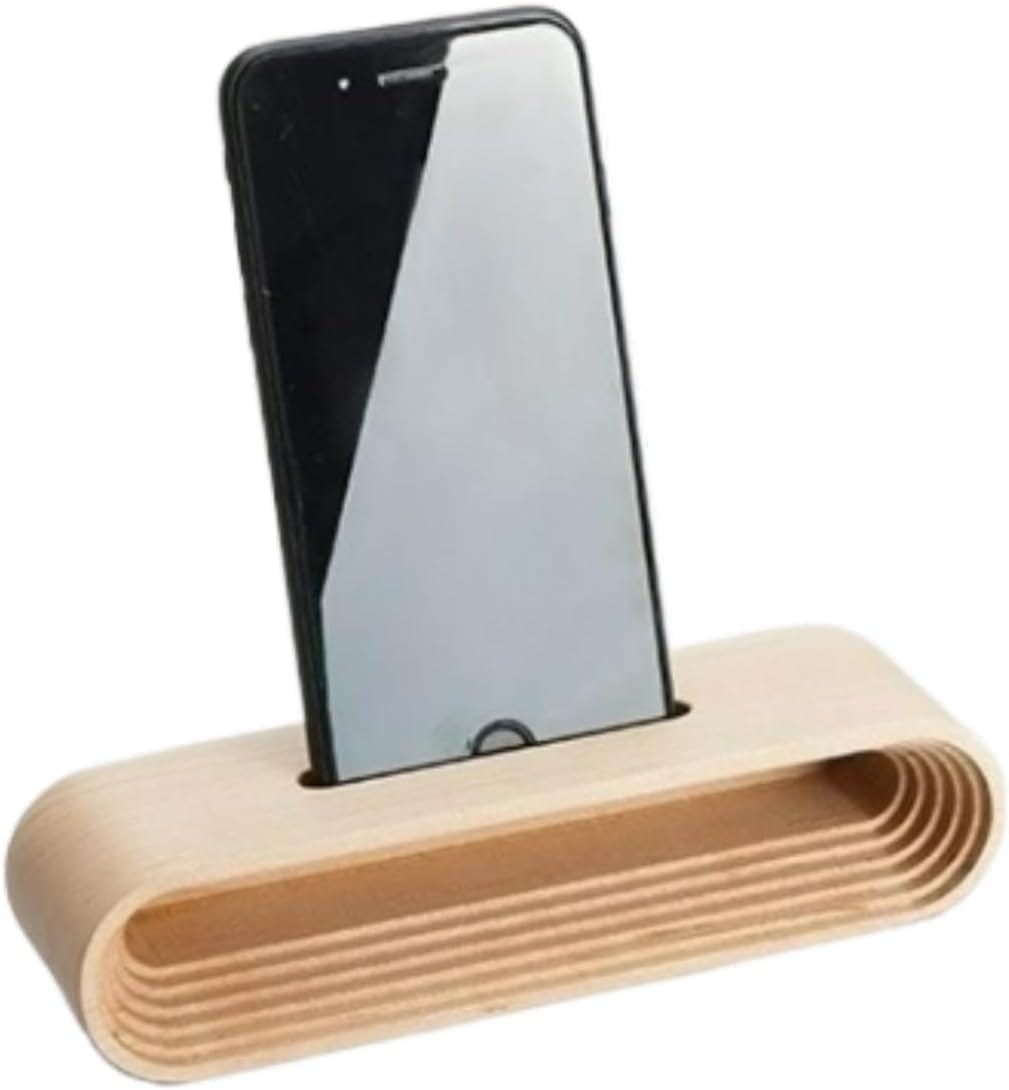 【電源不要 自然な音響効果】メガホンの原理で天然木を採用したスピーカー。面倒な操作、電源は一切不要。置くだけで自然な音響効果により驚くほど高音質で臨場感あふれる自然な音響効果を生み出します。【適合サイズ】 iOS / Android ほぼ全...