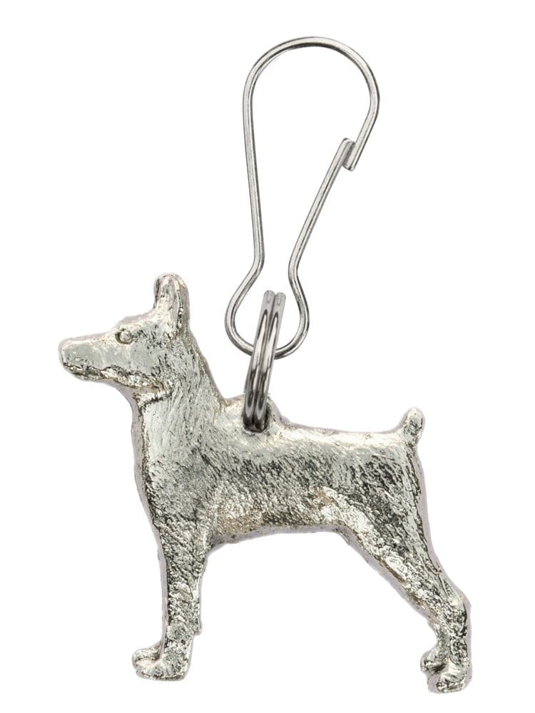 【全189種】 イギリス製 アート ドッグ ジッププル コレクション （ジッパープル）犬種：ミニチュアピンシャーサイズ（パーツ部分除く）：3.3×3.6×0.3 cm　重量：7 g合金製（アンティークシルバー調仕上げ）　　同シリーズのドッグ...