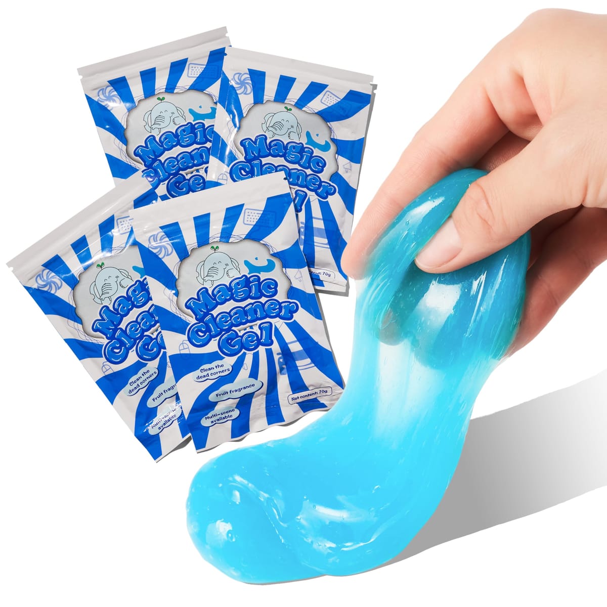 【指じゃ届かない隙間汚れ、スライムがスルッとキャッチ！】 スライムクリーナー は掃除機や雑巾では届きにくいキーボードやリモコン、小物入れなどの隙間や細かい場所の掃除に最適です。【用途多様】 スライムクリーナー は ホコリ や小さな ゴミ 、...