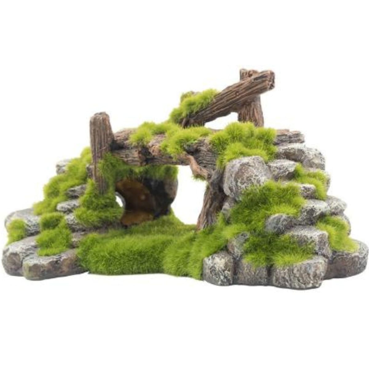 水槽 オブジェ 置物 苔 流木 アクアリウム 小魚 隠れ家 金魚 メダカ エビ シェルター オーナメント【海底を再現】海底 川底 湖底 の 流木 遺跡 を 再現 した オブジェです【水槽インテリア】水槽内 の オーナメント 流木アクアリウム...