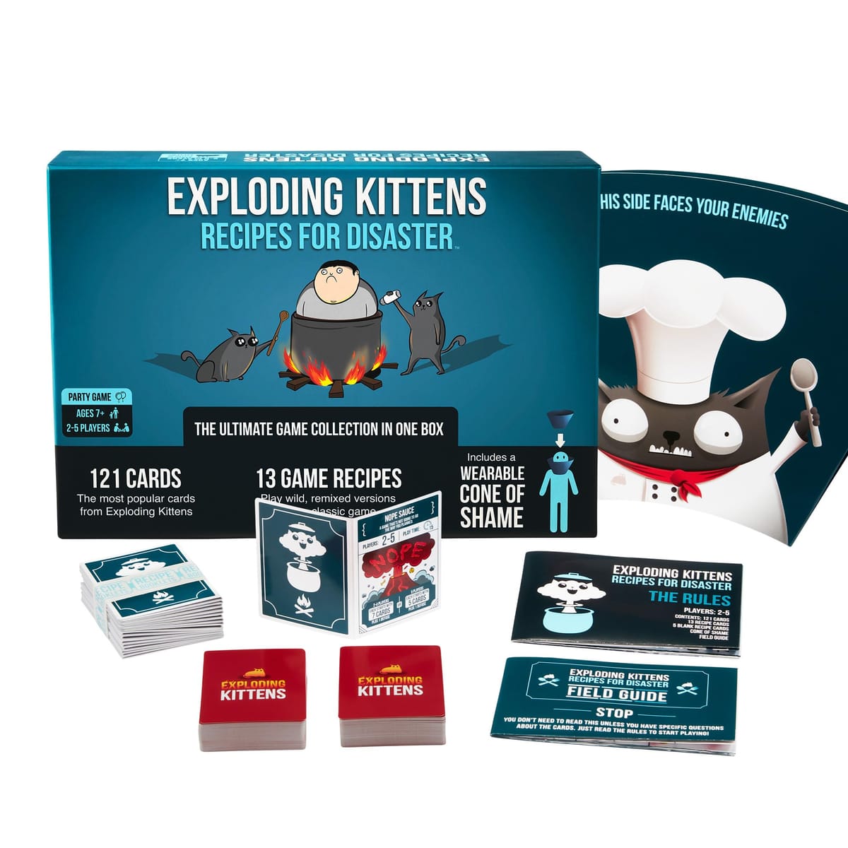 Recipes for Disaster is a collection of the 121 best cards from the original Exploding Kittens and all the expansions. B...