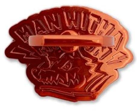 MAN WITH A MISSION “INTO THE DEEP” LIVE HOUSE VIEWING TOUR 2021公式グッズのスマホリングで、赤は映画ゴジラVSコングから着想を得たコングの雄叫びを思わせる情熱的なレッドカラーが特...