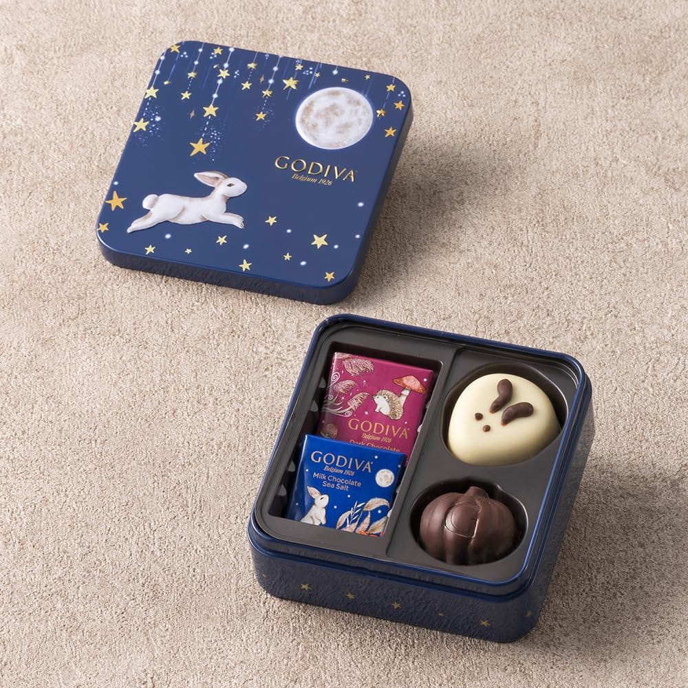 秋の月夜に、"お月見ショコラ”しませんか？ 栗やさつまいもなどの秋の味覚を楽しめる新作スイーツも登場。 ゴディバの秋をお楽しみください。