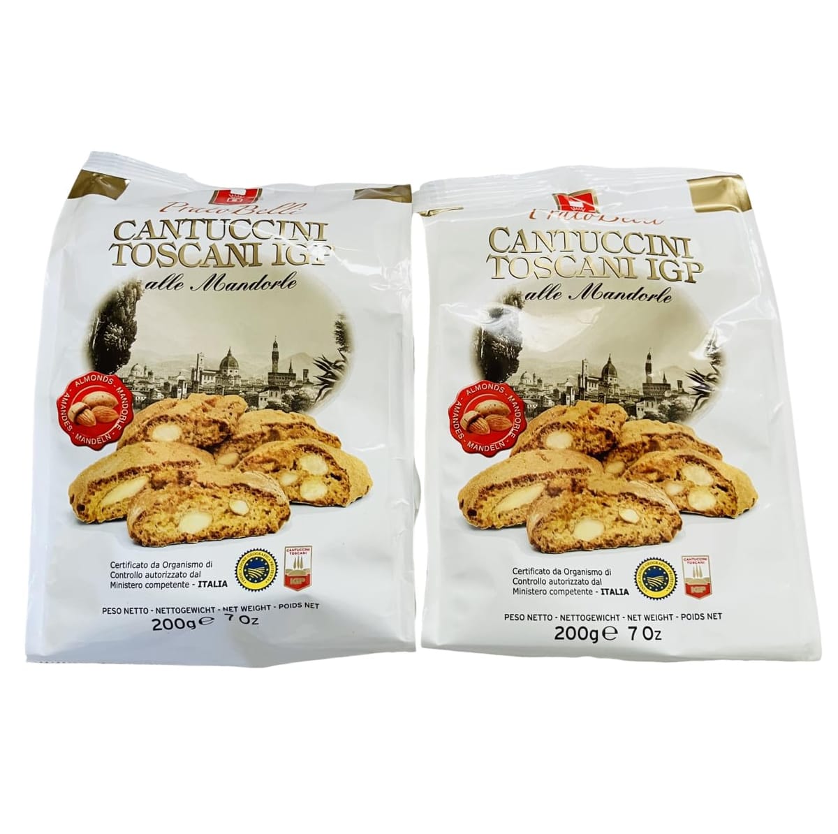 名称：ビスケット原産国：イタリアアーモンドビスケット：2度焼いて堅めに仕上げるレシピが特徴的な、イタリアの伝統的なビスケット。 アーモンドがたっぷり入った香ばしい風味は、コーヒーや甘口のワインにぴったりです。チョコレートビスケット：2度焼い...