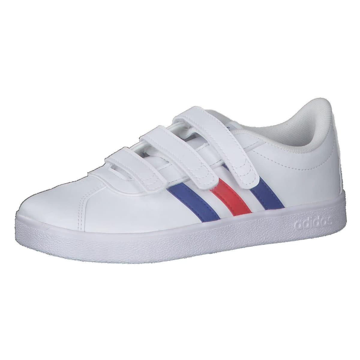 アッパー素材：合成皮革アウトソール素材：合成底カラー：フットウェアホワイト/チームロイヤルブルー/ビビッドレッドサイズ：19.0cm オーセンティックなT字のトゥを備えた一足。1日中たくさん遊ぶキッズの足元をしっかりサポートするラバーカップ...