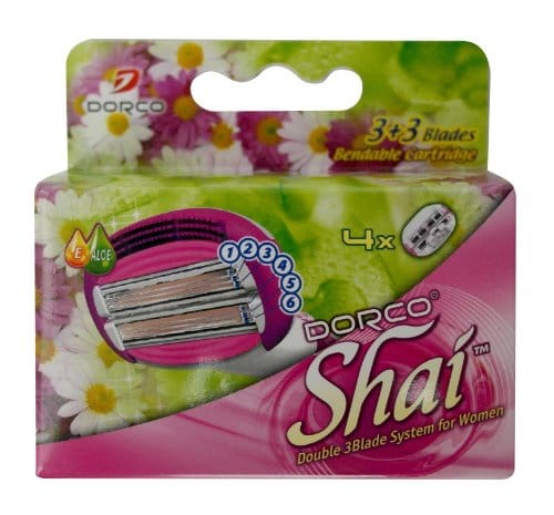 2段式の3枚刃＝6枚刃の替刃4ヶ入り。