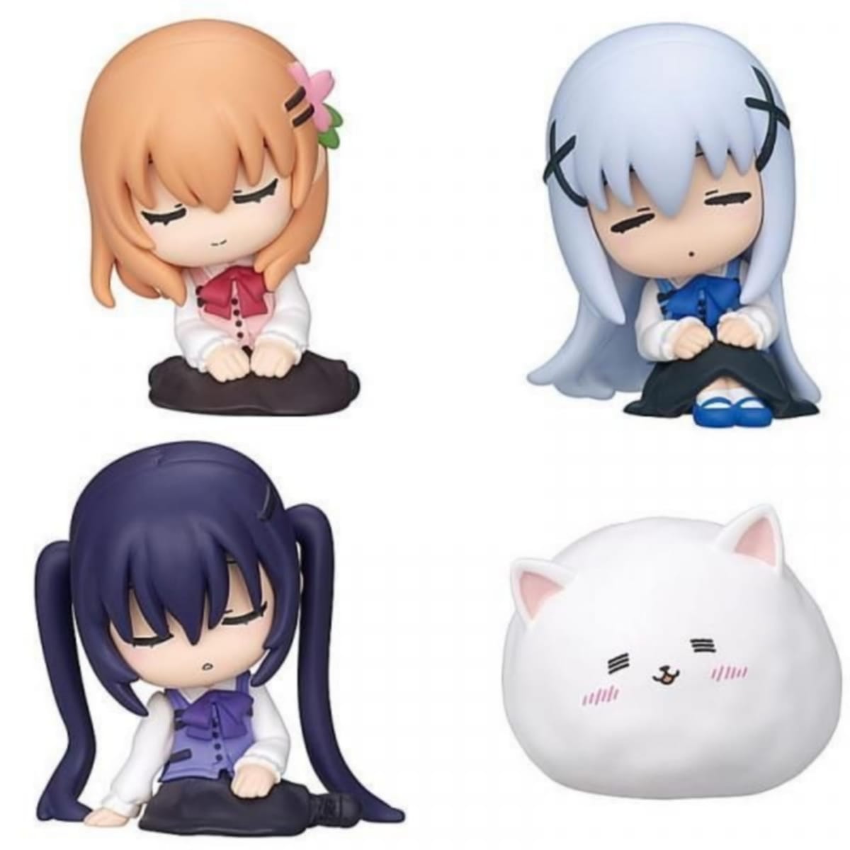 内容 1. ココア 2. チノ 3. リゼ 4. ティッピーサイズ：全高約25-45mm 全4種コンプリートセット（全4種×各1個ずつ）肩ズンFig.にTVアニメ「ご注文はうさぎですか？」が初登場！Shoulder Zun Fig. Is ...