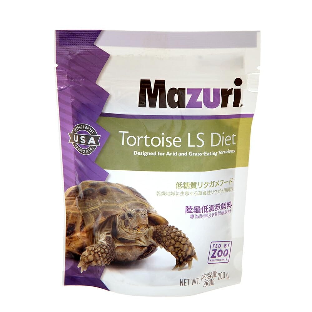 乾燥地域に生息する草食性リクガメ用飼料！ Mazuri　低糖質　リクガメフード　200g 対象 リクガメ タイプ ペレット 特長 ●乾燥地域に生息する草食性リクガメ用飼料です。 ●補助食として干し草や毒性のない枝葉等を給餌いただけます。 内...