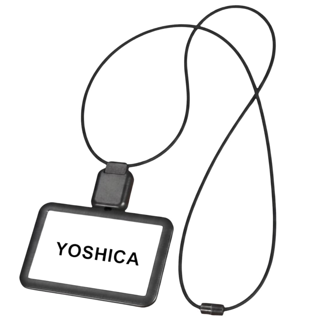 デザイン: 横型タイプのカードケースで、シンプルでスタイリッシュなブラックカラーを採用使いやすさ: リール付きで首掛け式のため、社員証やIDカードの出し入れがスムーズサイズ仕様: 約10cm×8cm×0.5cmのコンパクトサイズで、標準的な...