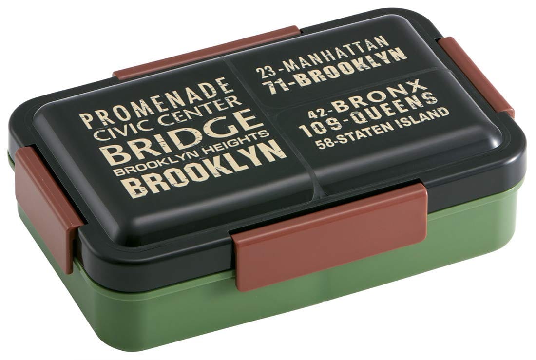 サイズ:幅14×奥行21×高さ6.5cm素材・材質:本体・フタ＝ポリプロピレン 止具＝ABS樹脂　パッキン＝熱可塑性エラストマー容量:850ml 原産国:中国弁当箱1/2に入るご飯の量:お茶碗約2.1杯電子レンジ:可 食洗機:可