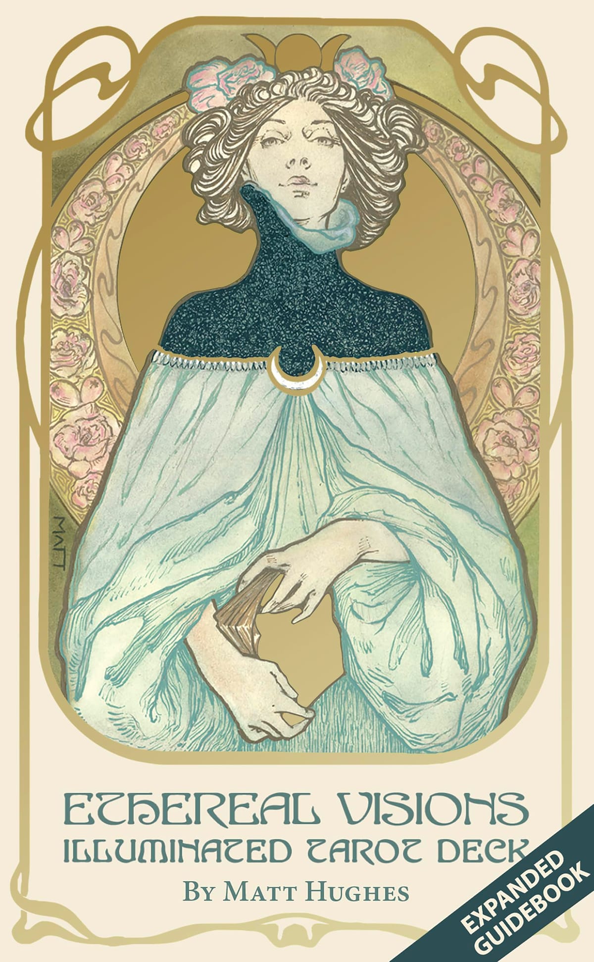 With soft colors and a distinct Art Nouveau style, each card in the Ethereal Visions Tarot deck is hand drawn to reflect...