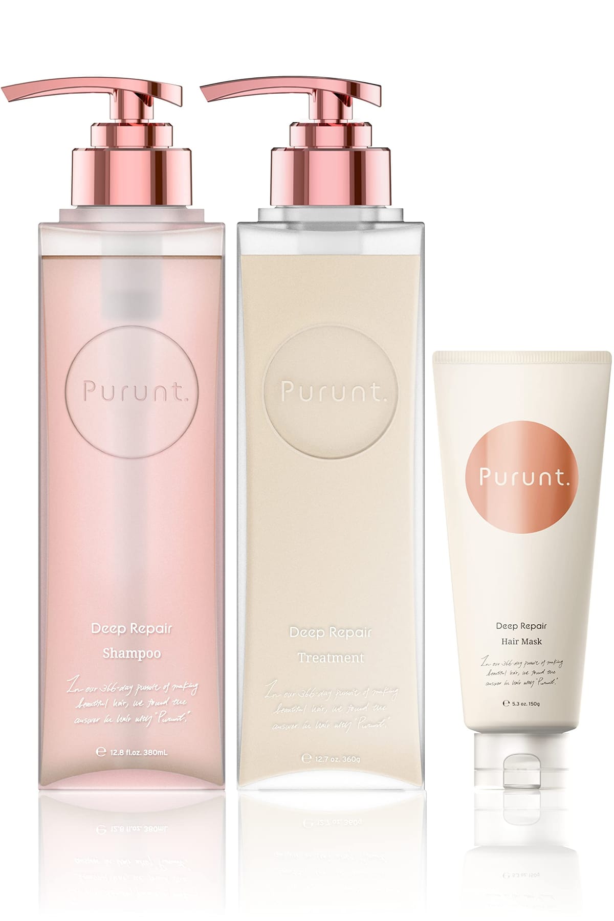プルント ディープリペア美容液 シャンプー & トリートメント & ヘアマスク セットぷるんとうるおい貯め込む“貯水美容”をコンセプトとし、3大ダメージ「熱・ヘアカラー・紫外線」集中補修ケアに特化した新シリーズダメージリペア処方の独自調合で...
