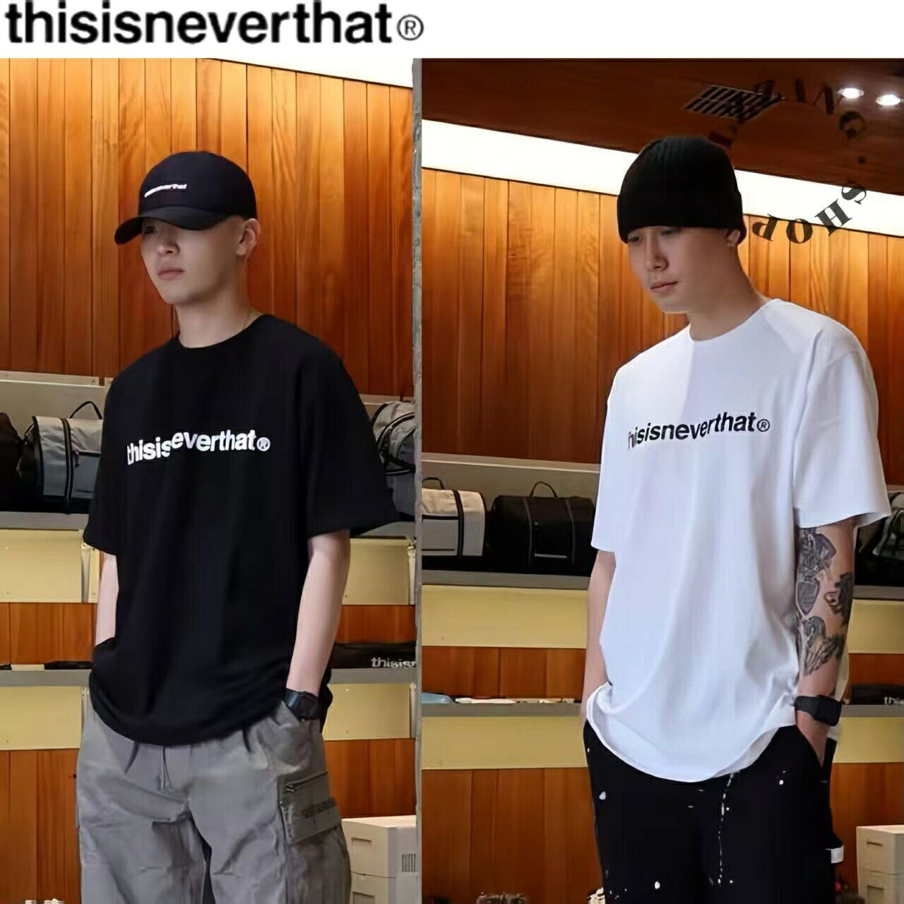 thisisneverthatのオーバーサイズT-Logo Tシャツは、韓国の人気ストリートブランドからの一品です。ユニセックスで着用可能なこの半袖トップスは、14色の豊富なカラーバリエーションが魅力です。トレンドを押さえたデザインで、カジ...