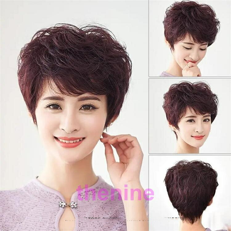 【品名】：レディースウイッグ【カラー】：全3色【素材】：人毛100％【長さ】：後髪:約27cm 前髪:約20cm【頭周り】：F:50-55cm L:53-58cm【産地】：中国【アジャスターでサイズを調整できます。】eiikobig の人気...