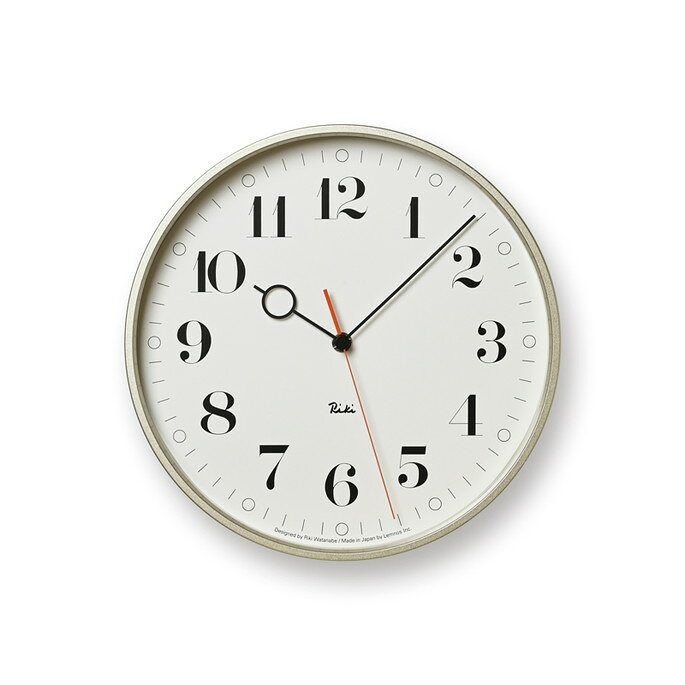時計 リキ リング クロック RIKI RING CLOCK タカタレムノス Lemnos WR20-05 WH BK掛け時計 インテリア リビング ダイニング 寝室 書斎 子供部屋 コーディネート 1981年、クロックデザインにひとたび区...