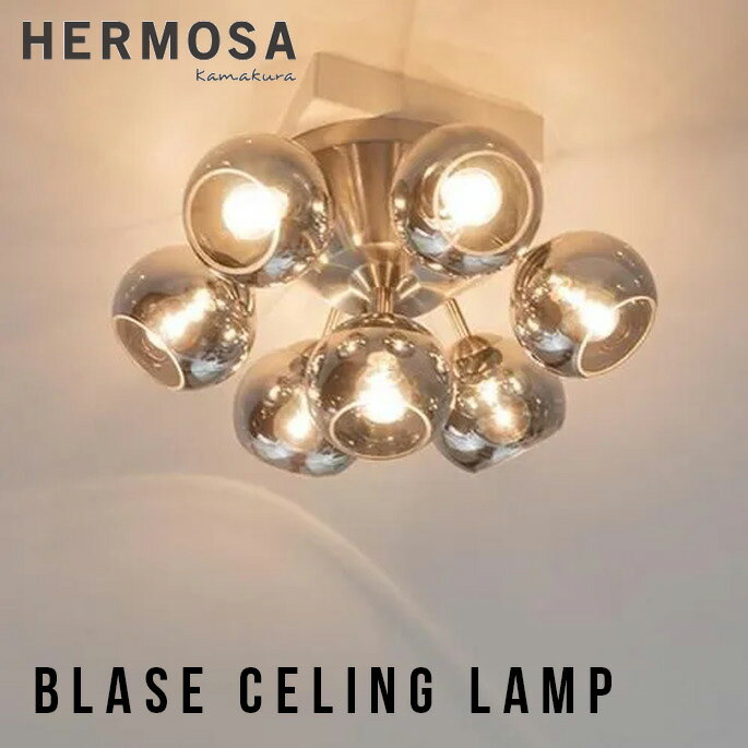 ブラーゼ シーリングランプ HERMOSA BLASE CEILING LAMP 照明 ライト 照明器具 GS-024SVGY ハモサリビング モダン シルバーで統一されたカラーと美しい艶。選択肢が狭まりがちなシーリングライトの中で、オリジ...