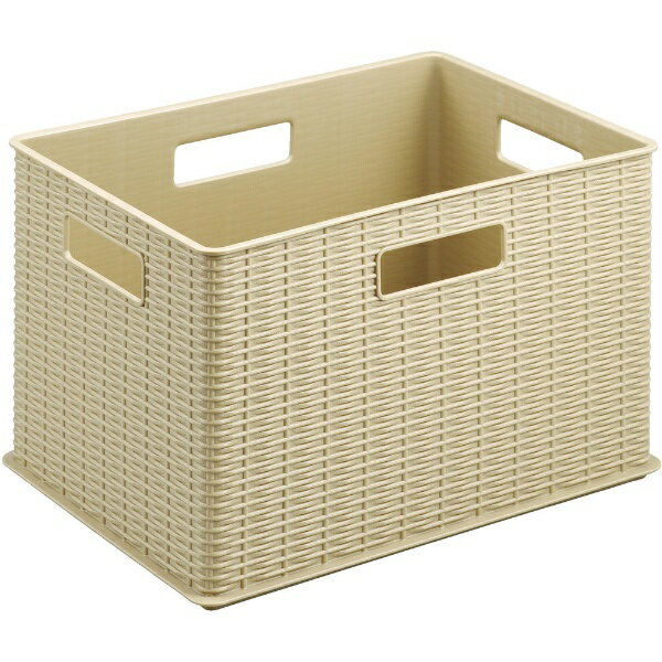 ■ラタン（籐）のバスケットを思わせるデザインで、オフィスや事務所などでの小物収納にぴったりです。■A4ファイルの収納が可能です。■一般的なカラーボックス（棚内寸： 約390×275×275mm）にぴったり収まります。【仕様】・容量（L）： ...