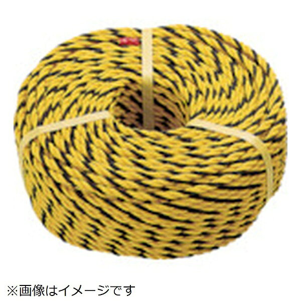 ■安全標識、区画整理用として使用できる黒色と黄色の2色のトラロープです。使用範囲が広がる長尺タイプです。【仕様】・3つ打【注意】・本ロープは、区画整理や侵入禁止などのサインを目的としておりますため、牽引、吊り作業や結束などの荷重のかかる作業...
