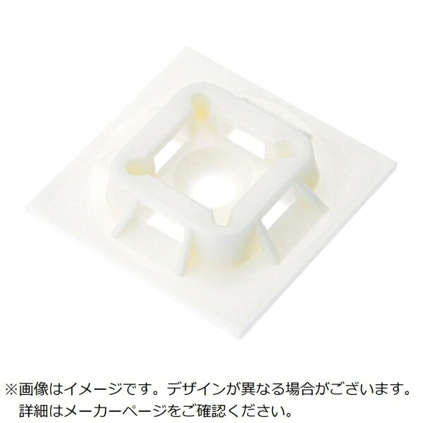 ■束線を結束バンドを利用して効率よく固定できます。■M3ねじ止めタイプです。【用途】・電線の配線、固定。【仕様】・色： 白・縦（mm）： 25.4・横（mm）： 25.4・高さ（mm）： 5.1・使用結束バンド幅（mm）： 2.3〜4.8・...