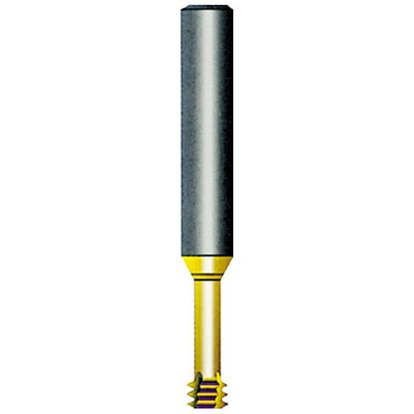 ■高速切削ができるため、加工時間が短縮されます。■刃長が短い（3山）ため、切削負担をかけません。■止まり穴の隅まで有効ねじを切ることができます。■HRC45程度までの難削材や高硬度材のねじ切り加工ができます。【用途】・被削材： HRC45程...