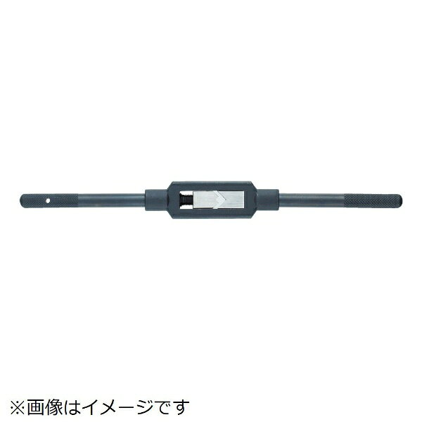 ■ハンドタップ、ハンドリーマー用一文字タイプハンドルです。■本体部分が鉄製ですので亜鉛ダイカスト製より強度があり丈夫です。【用途】・タップ立て用。【仕様】・適合タップ寸法： M1〜M10・適合タップ四角部： 2.5〜8・全長（mm）： 20...