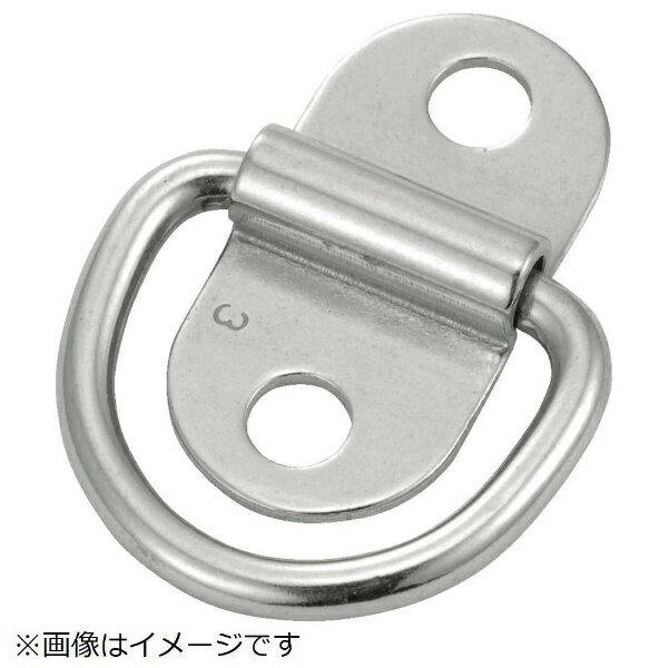 ■リング部分が倒れるので、使用しない時は倒すと邪魔になりません。■使用時には簡単にロープ・ワイヤ・チェーンなどを通すことができます。【用途】・テントロープの端末処理、懸垂幕などの細物ワイヤ・ロープなどの受け金具として。【仕様】・使用荷重（k...
