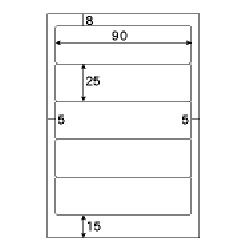 “ビジネスラベル：ハガキサイズ（ファイル用）”ファイル用の分類用のラベル。（ハガキサイズ：5面・10シート：50片）【ラベルサイズ】90×25mm■ ハガキサイズのシートに面付けされています。■ 貼ったあと、きれいにはがせます。【注意事項】...