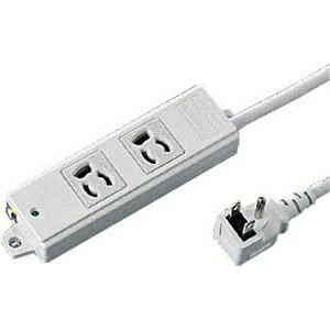 〔OAタップ：工事物件用〕 環境に優しいケーブルを使用したタップ。（3P・2個口・3m） ■ 2個口（3P抜け止め）、エココード仕様、3Pプラグ（絶縁キャップ付き・L型）のタップです。 ■ 電源状態が確認できる通電ランプ付きです。 ■ 裏面...