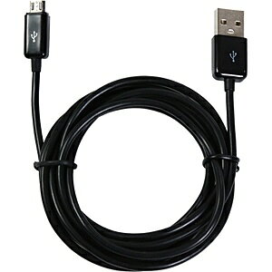 〔スマートフォン用：USBケーブル A⇔microB（充電）〕急速充電対応端末用！高出力対応充電専用ケーブル。（2m・ブラック）■ 2A出力などの充電器に適した充電専用ケーブルです。■ 充電電流が大きく、ケーブルが長いほどケーブル抵抗による...